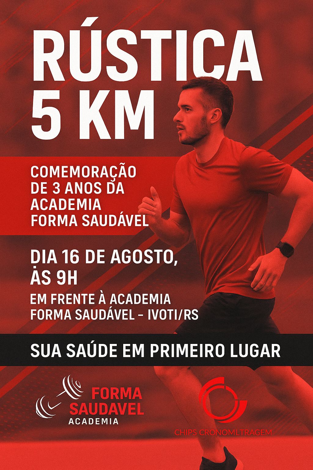 16/08 - RÚSTICA 5KM - ACADEMIA FORMA SAUDÁVEL :: CHIP5 / WOMMER RUNNING